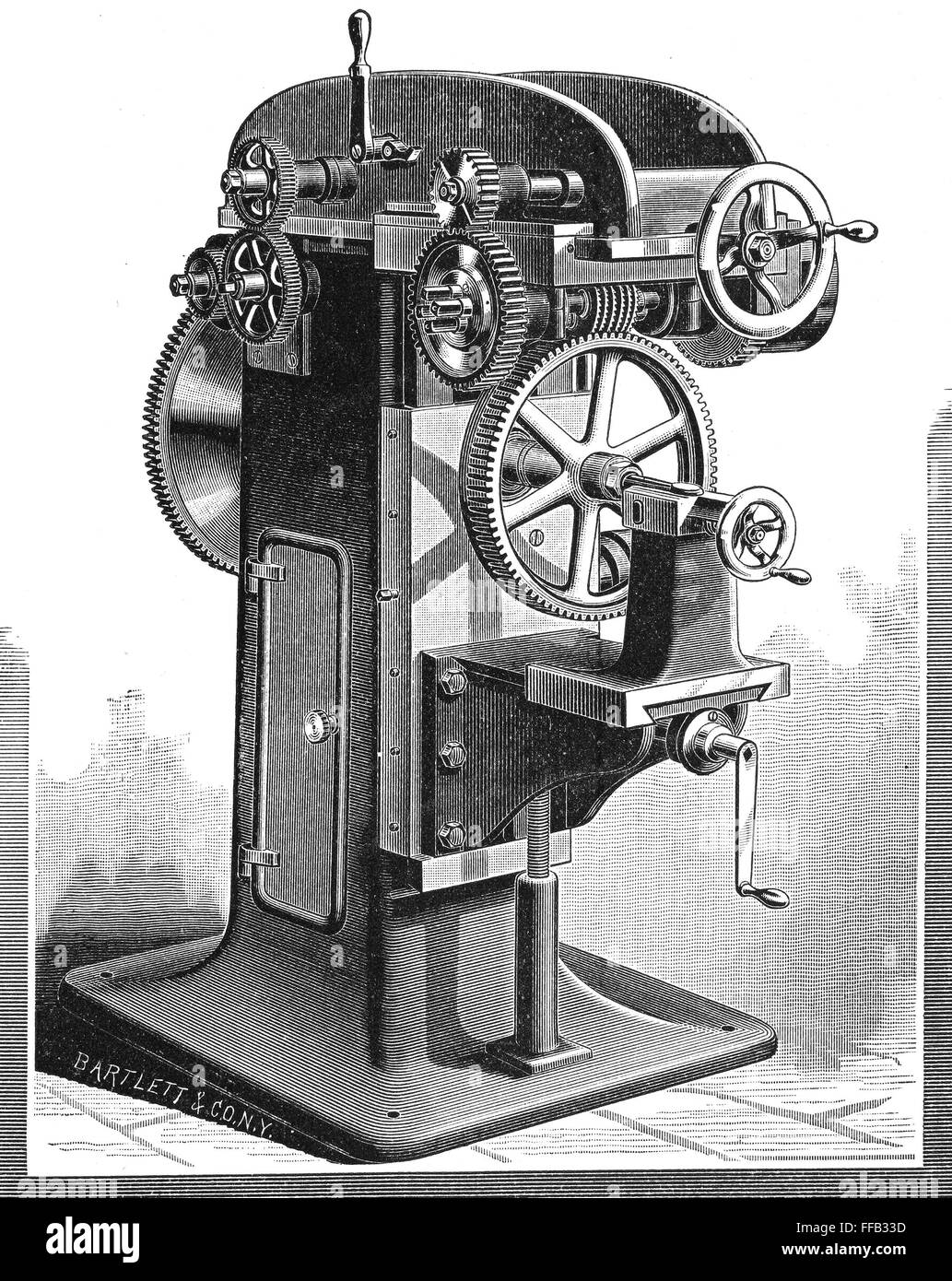 GEAR-CUTTER, c1890. /nA gear cutter designed by Ambrose Swasey (1846 ...