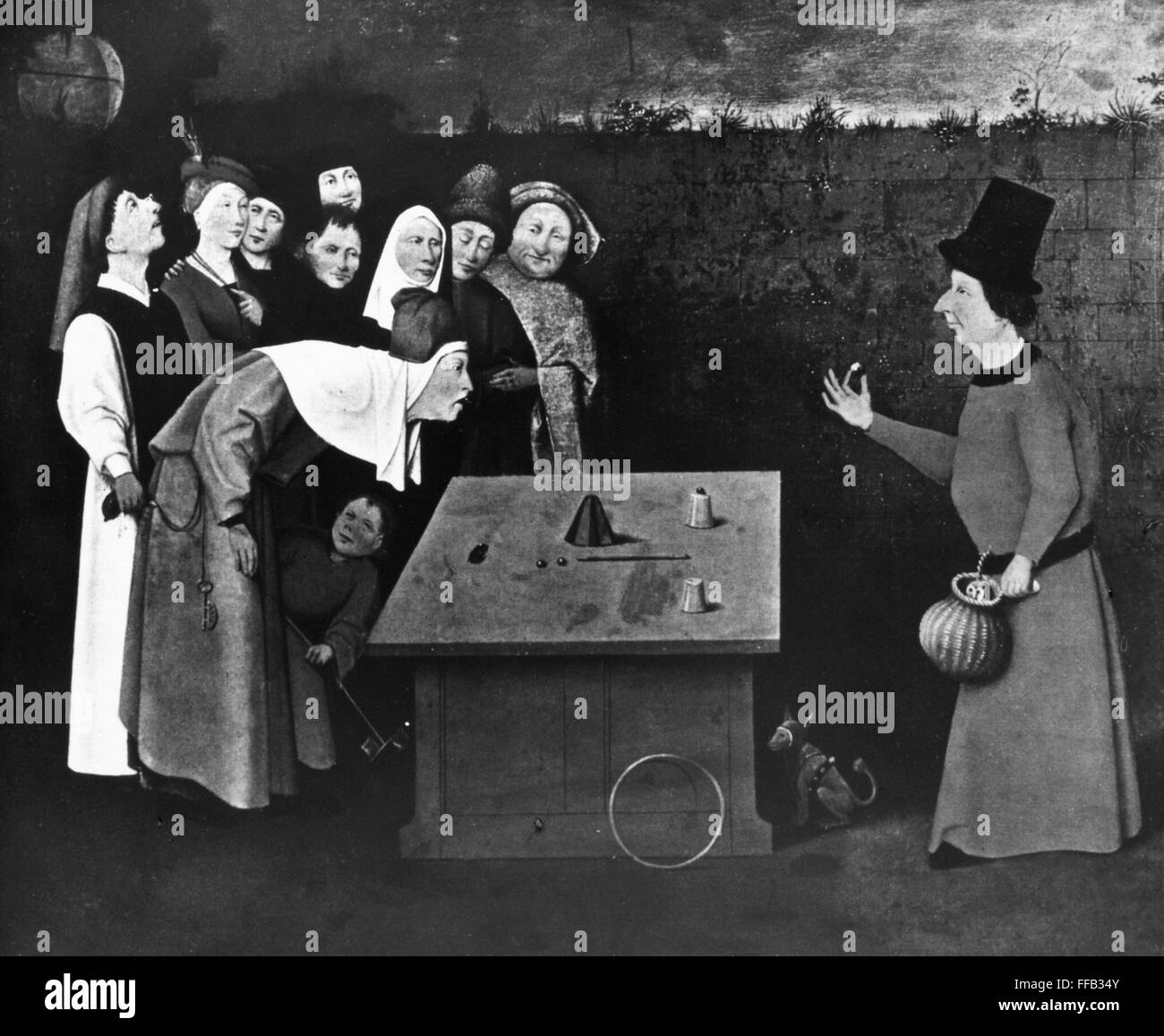 Hieronymus bosch painting the conjurer hi-res stock photography and ...