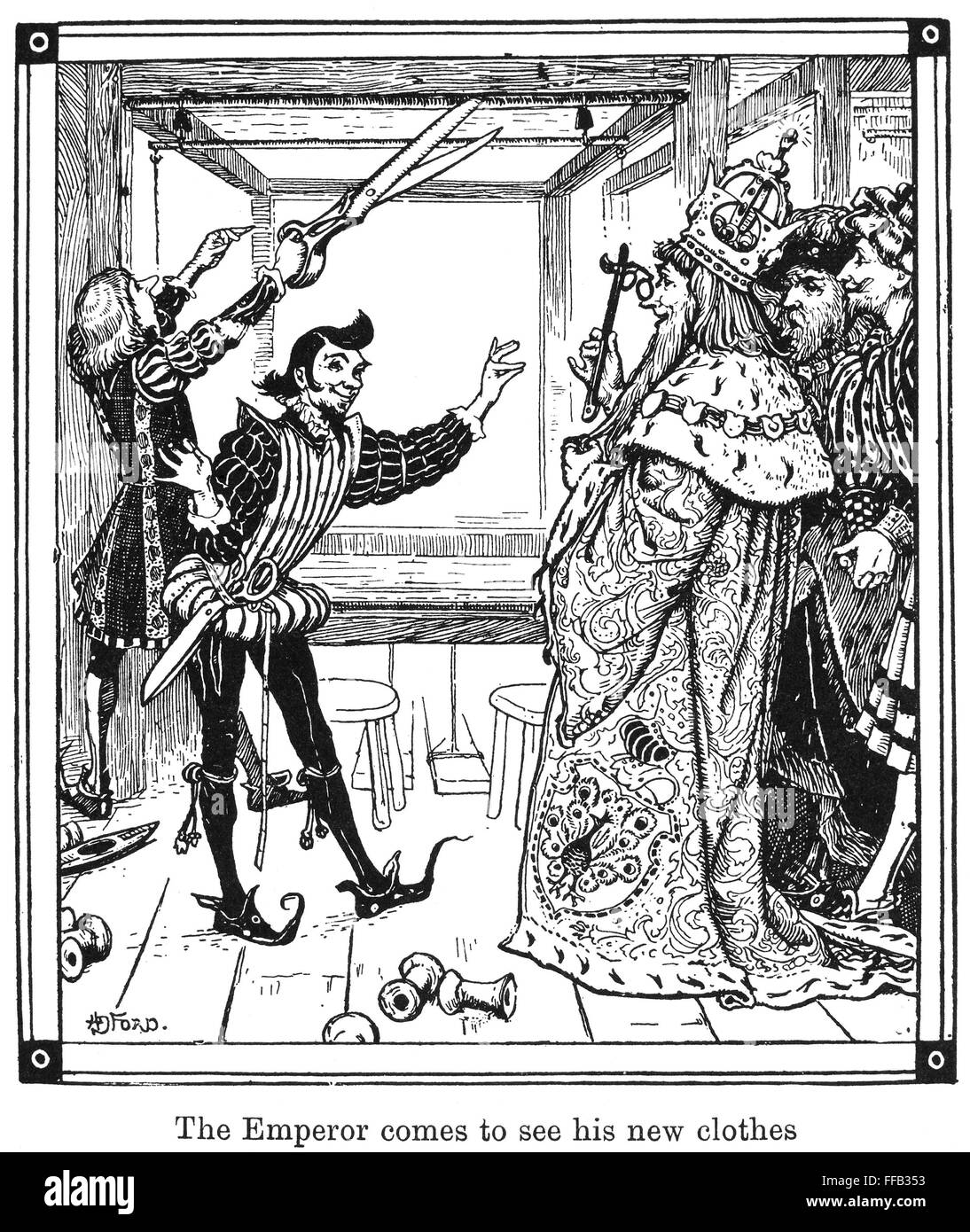 EMPEROR'S NEW CLOTHES. /n'The Emperor comes to see his new clothes ...