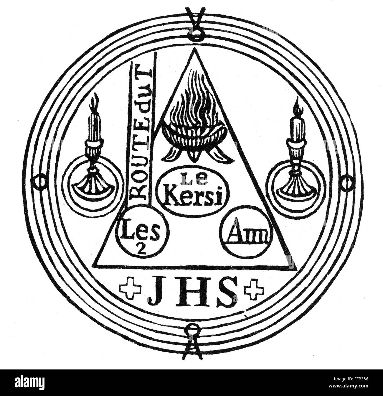 MAGIC SYMBOL. /nA symbol of the 'Circle of the Pacts.' Stock Photo - Alamy