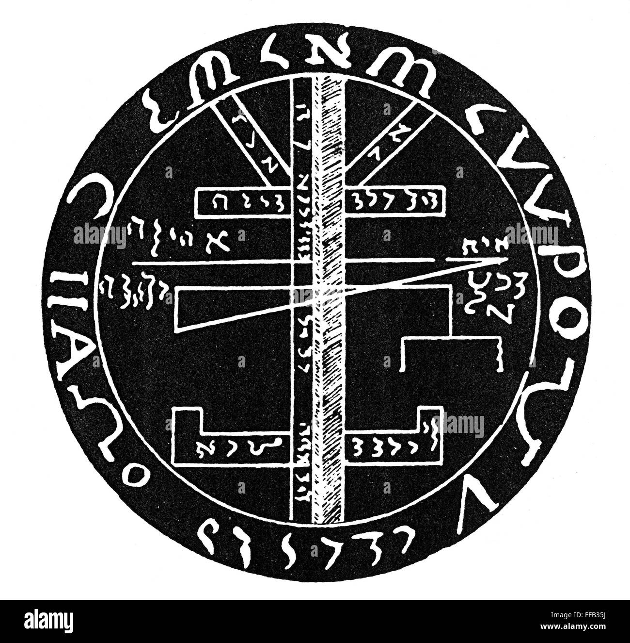 SOLOMON'S GREAT CIRCLE. /nA symbol of 'Solomon's Great Circle.' Stock ...