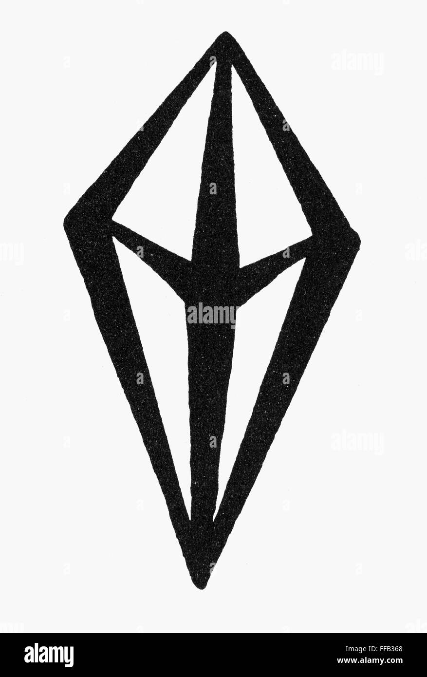 NORDIC RUNE. /nA Nordic (Germanic) rune for the Fire Eye Stock Photo ...