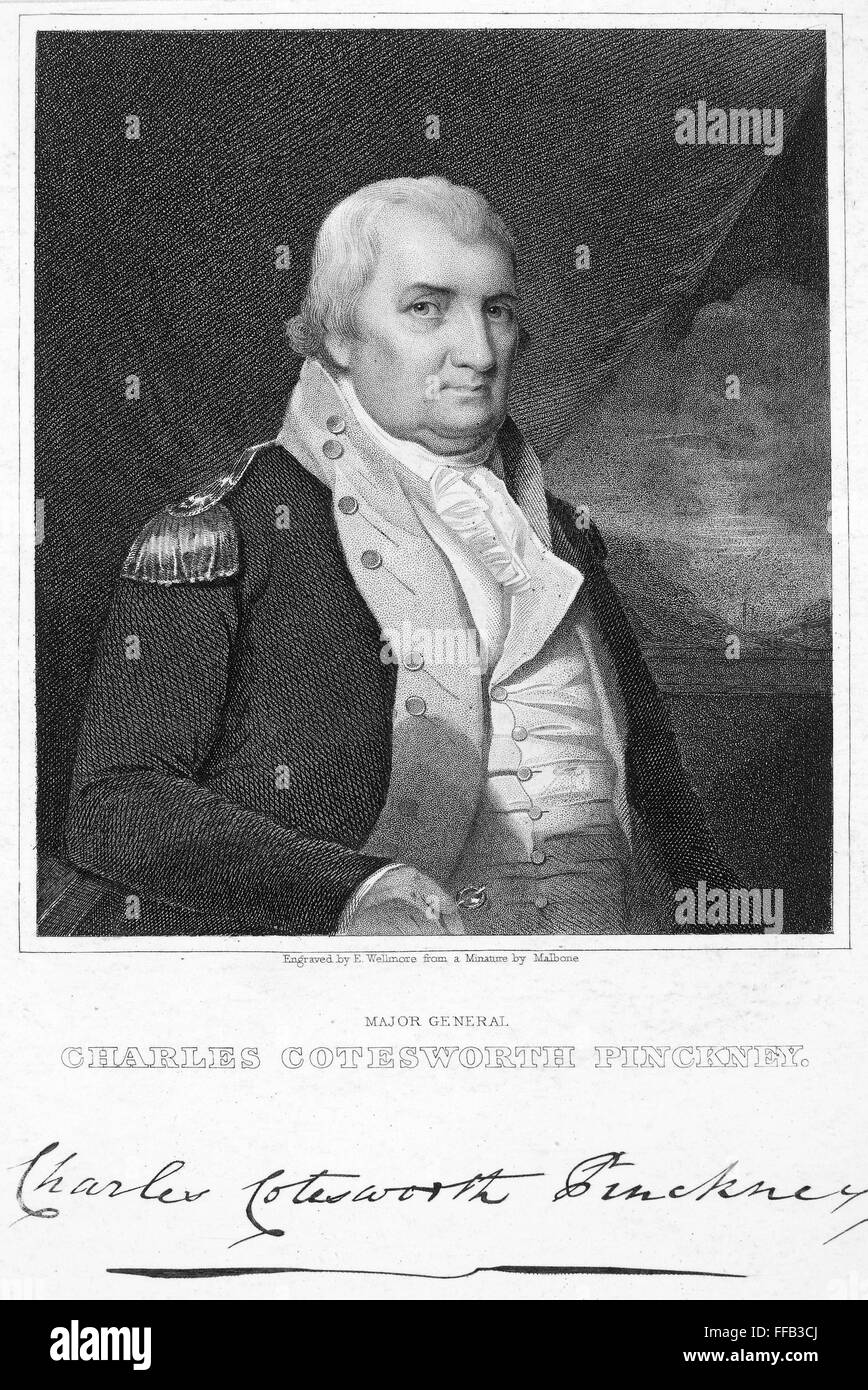 CHARLES C. PINCKNEY /n(1746-1825). American soldier and statesman ...