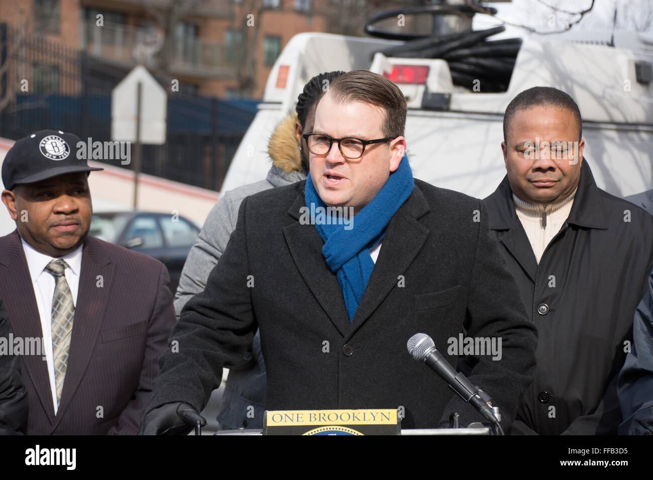 Brooklyn, USA. 11 February, 2016. Evan Bernstein, New York regional ...