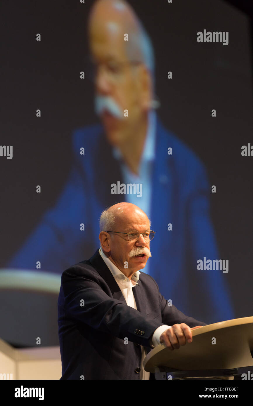 Bochum, Germany. 11th February, 2016. Dieter Zetsche, CEO Daimler AG ...