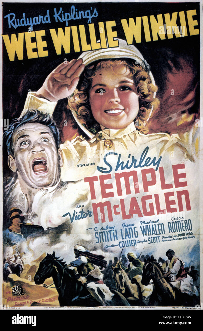 SHIRLEY TEMPLE: POSTER. /nPoster for the 1937 film 'Wee Willie Winkie ...