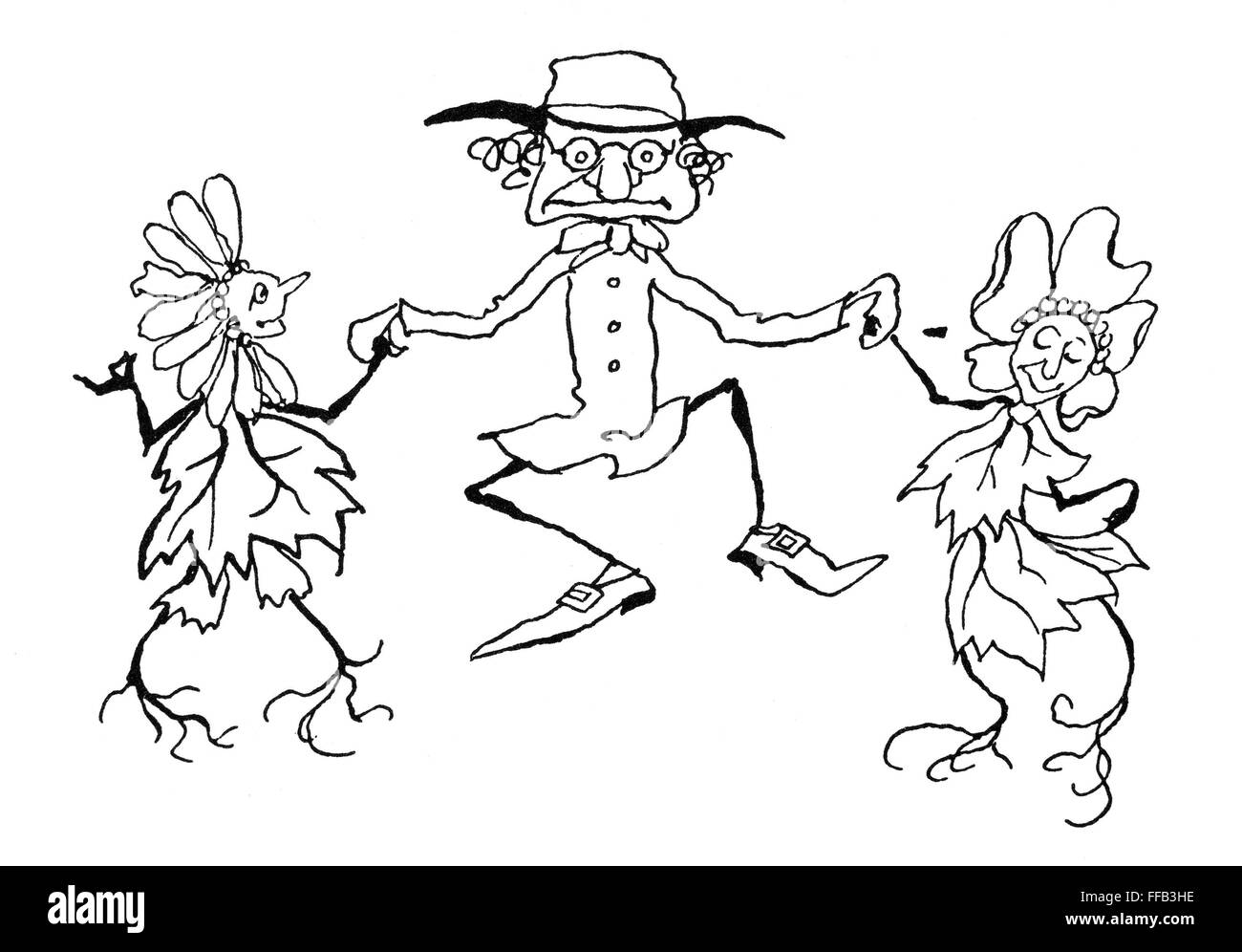 LITTLE IDA'S FLOWERS. /nDrawing by Arthur Rackham for the fairy tale by ...