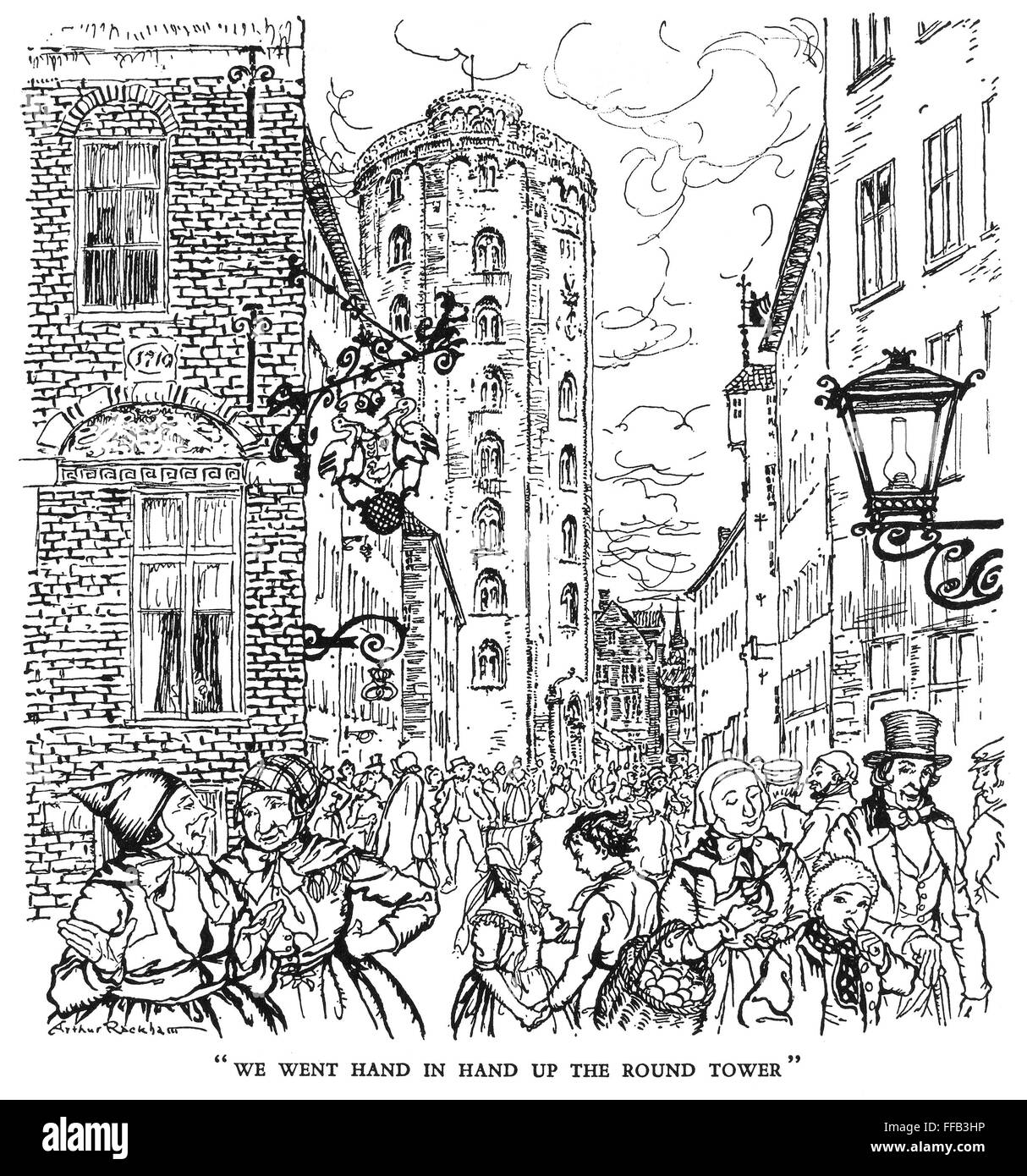ELDER TREE-MOTHER. /n'We went hand in hand up the Round Tower.' Drawing ...