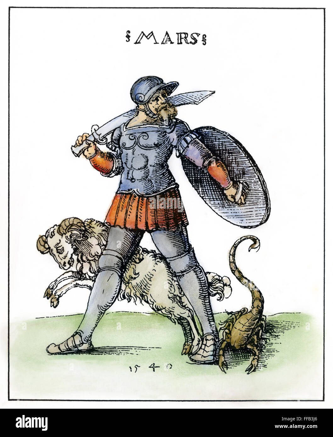 MARS, 1540. /nRoman god of war and personification of the planet Mars ...