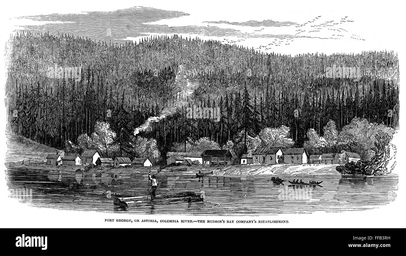 OREGON: FORT GEORGE, 1849. /nFort George (later Astoria), established ...