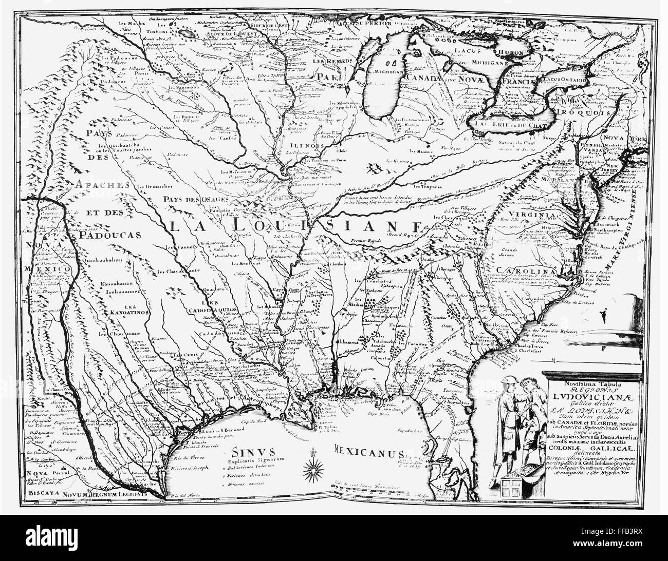 UNITED STATES MAP, 1734. /nMap of the Eastern United States (here ...