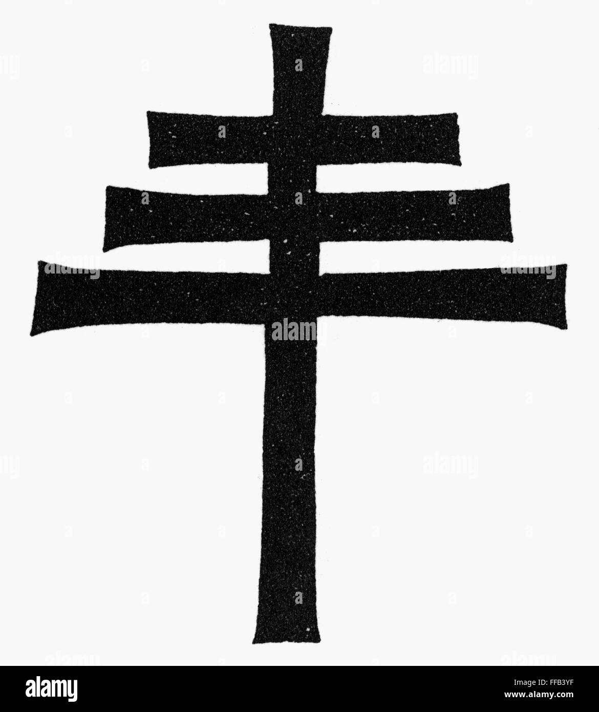 CATHOLICISM: PAPAL CROSS Stock Photo - Alamy