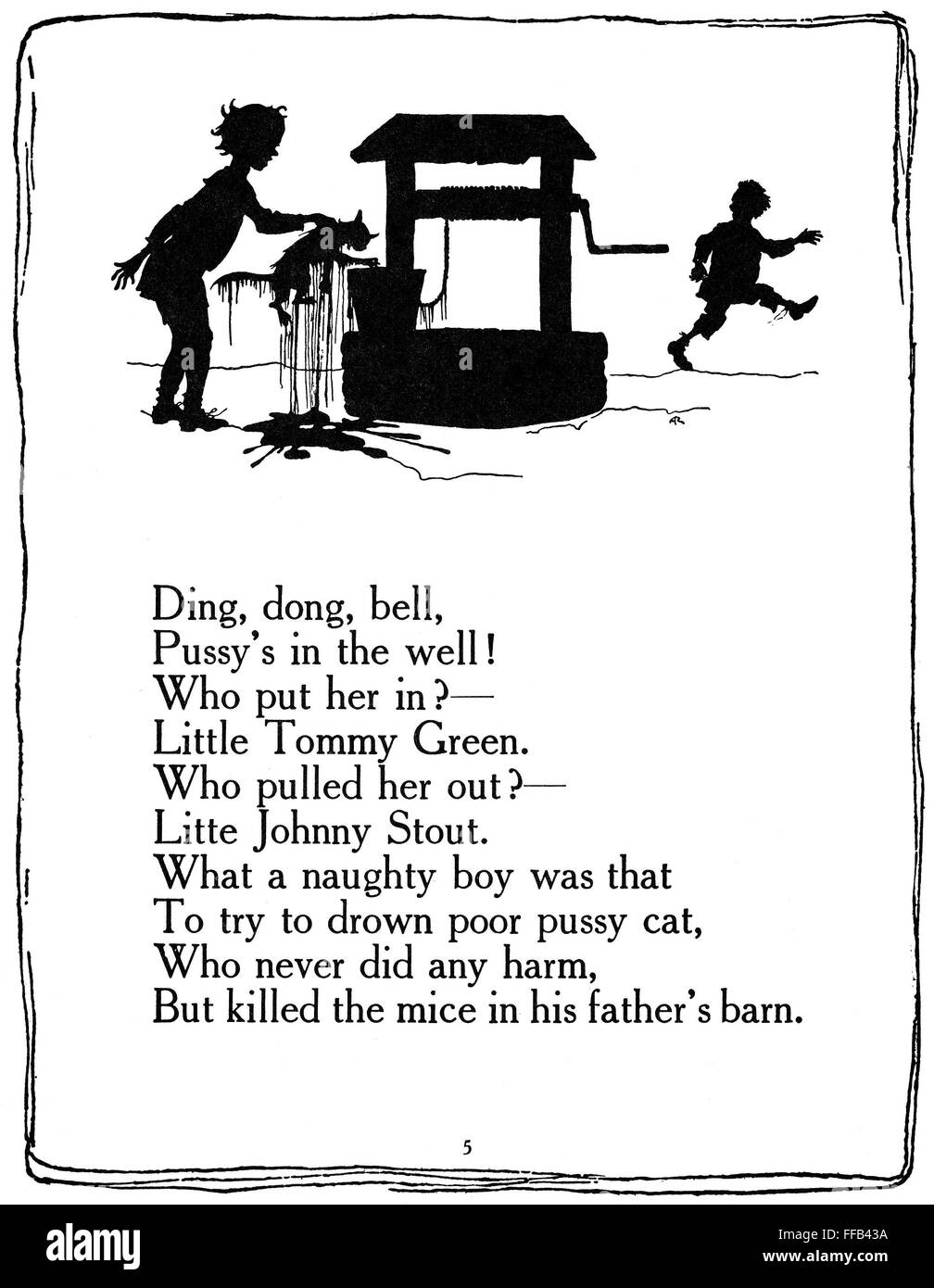 DING, DONG, BELL. /nPen-and-ink drawing by Arthur Rackham, 1913, for an ...