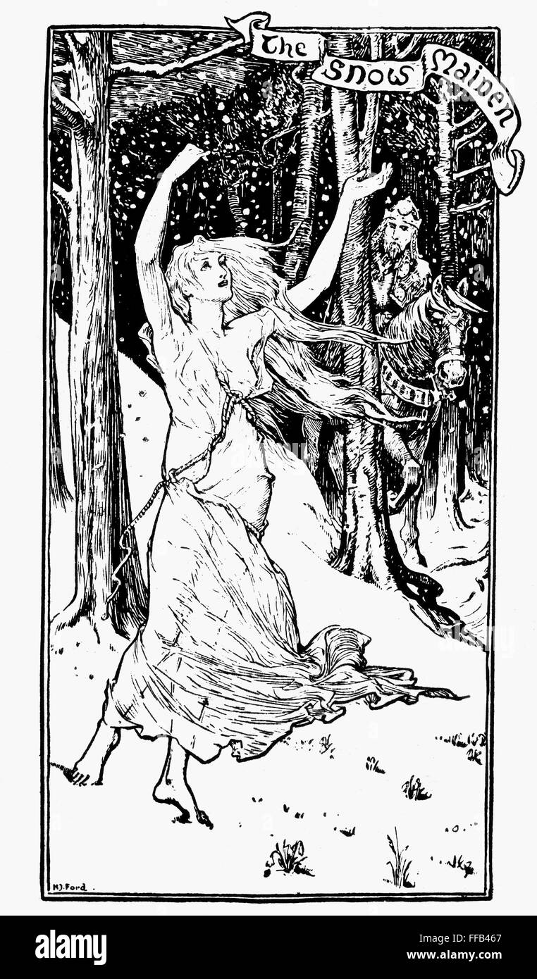 THE SNOW MAIDEN, 1894. /nDrawing, 1894, by Henry J. Ford for the ...