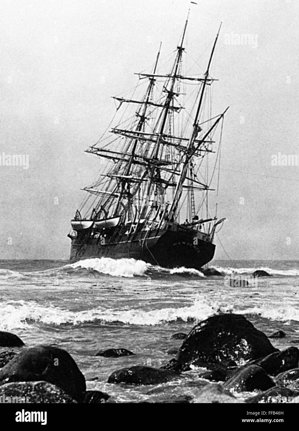 WHALING SHIP, 1924. /nThe Wanderer, the last full-rigged whaling ship ...