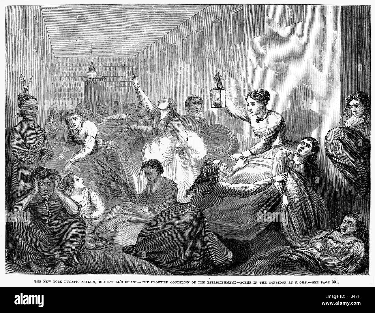 NEW YORK LUNATIC ASYLUM. /nNew York luantic asylum on Blackwell's ...