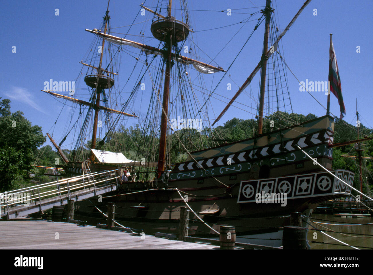 JAMESTOWN: SHIPS. /nReplica at Jamestown Settlement Museum of the ...
