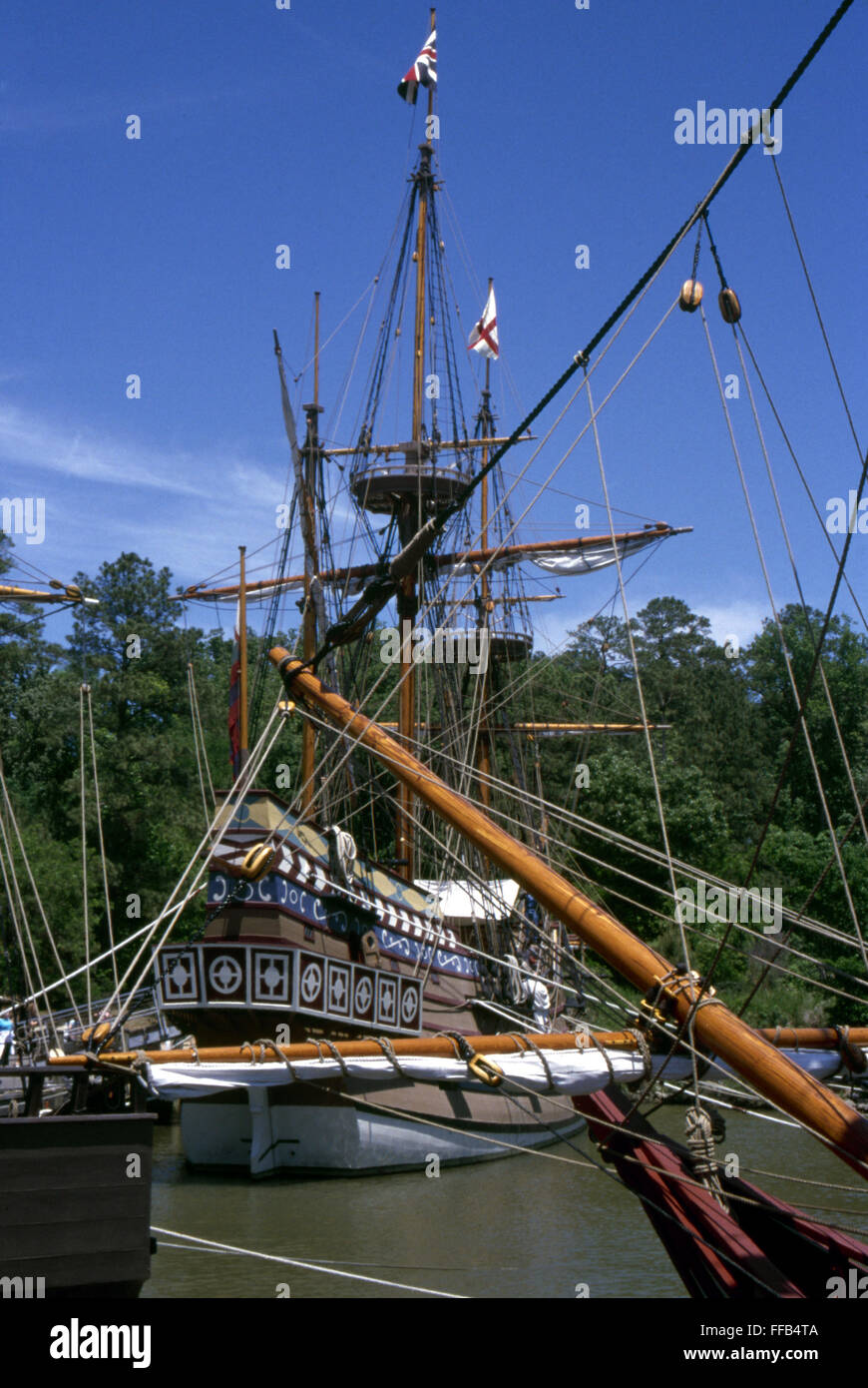 JAMESTOWN: SHIPS. /nReplica at Jamestown Settlement Museum of the ...