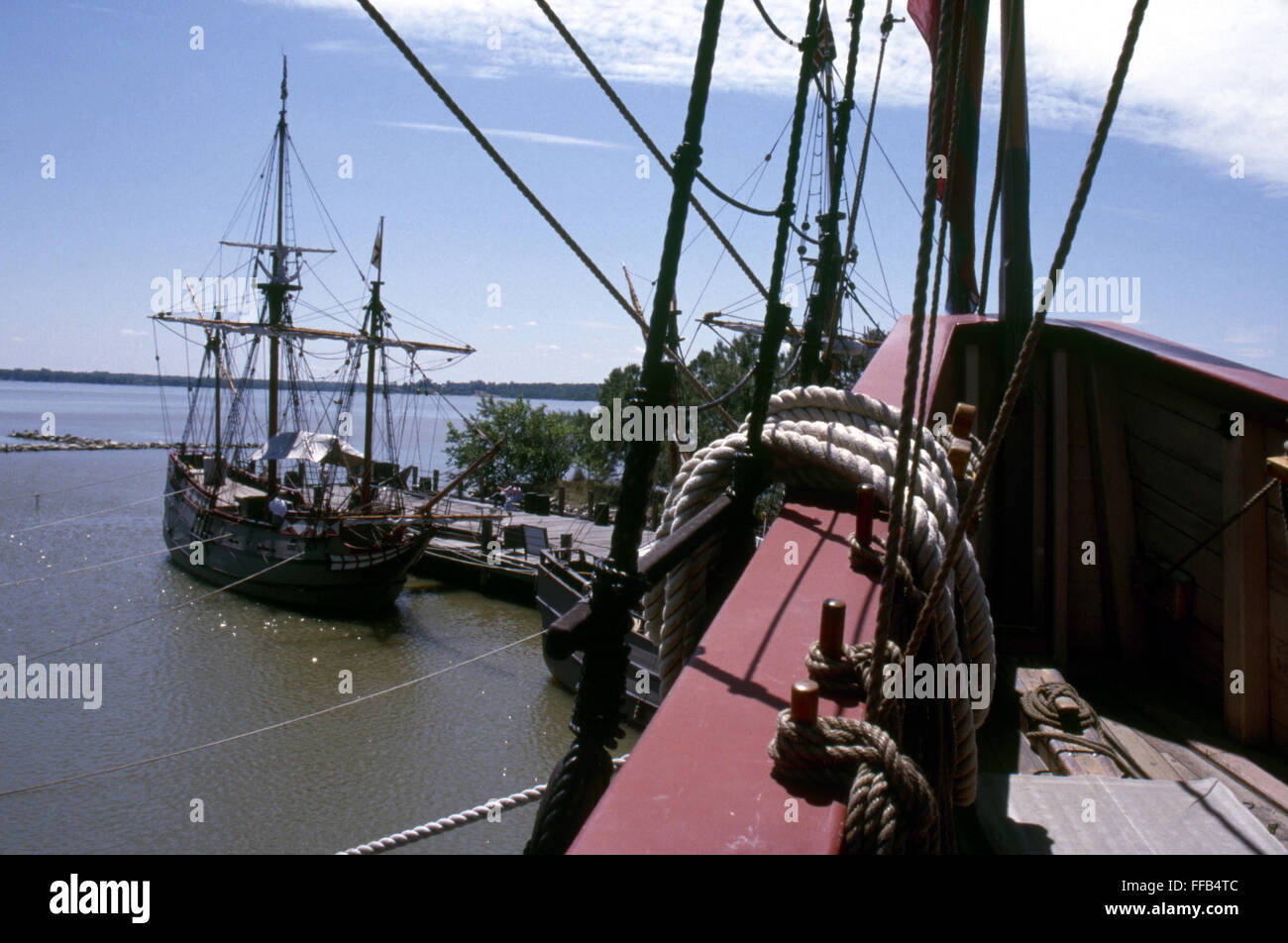 JAMESTOWN: SHIPS. /nReplica at Jamestown Settlement Museum of the ...