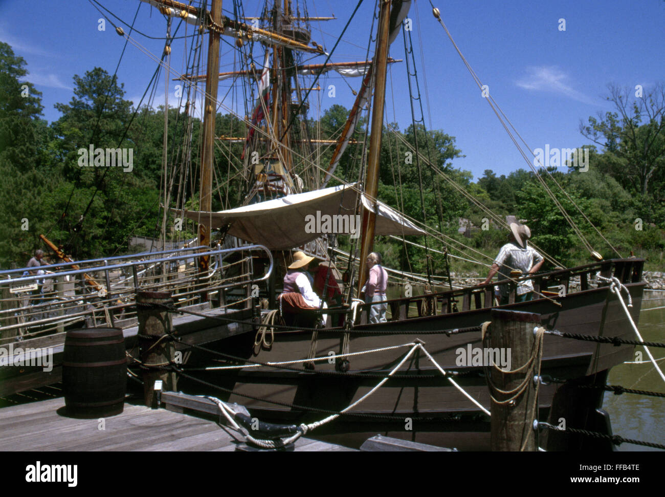 JAMESTOWN: SHIPS. /nReplica at Jamestown Settlement Museum of the ...