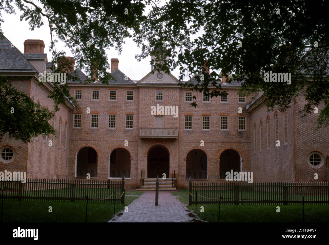 WILLIAM & MARY COLLEGE. /nWest facade of the Wren Building, 1695-1699 ...