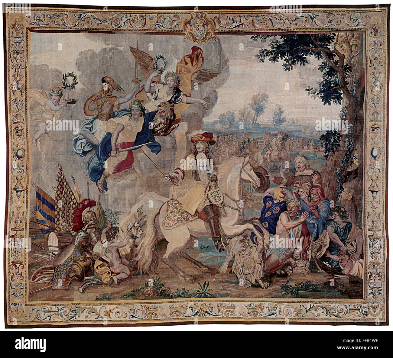 KING LOUIS XIV OF FRANCE /n(1638-1715). 'Louis XIV at the Siege of a ...