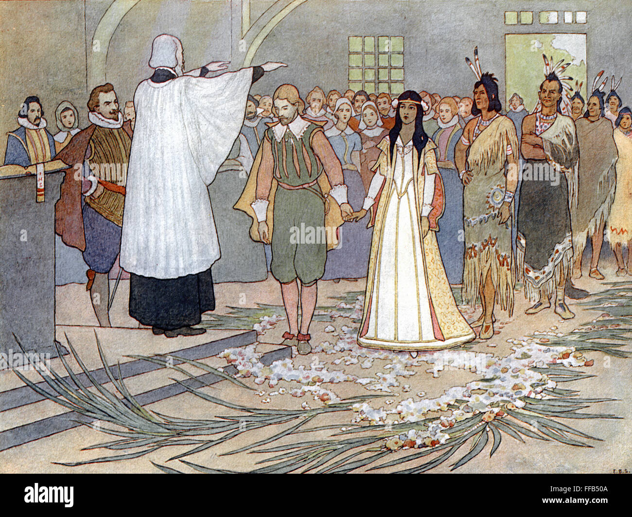 Marriage pocahontas john rolfe hi-res stock photography and images - Alamy