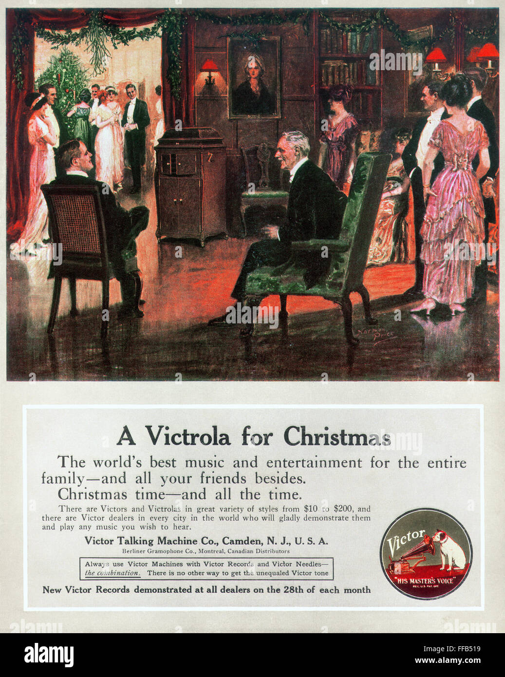 PHONOGRAPH, 1914. /nAmerican magazine advertisement, 1914, for the ...