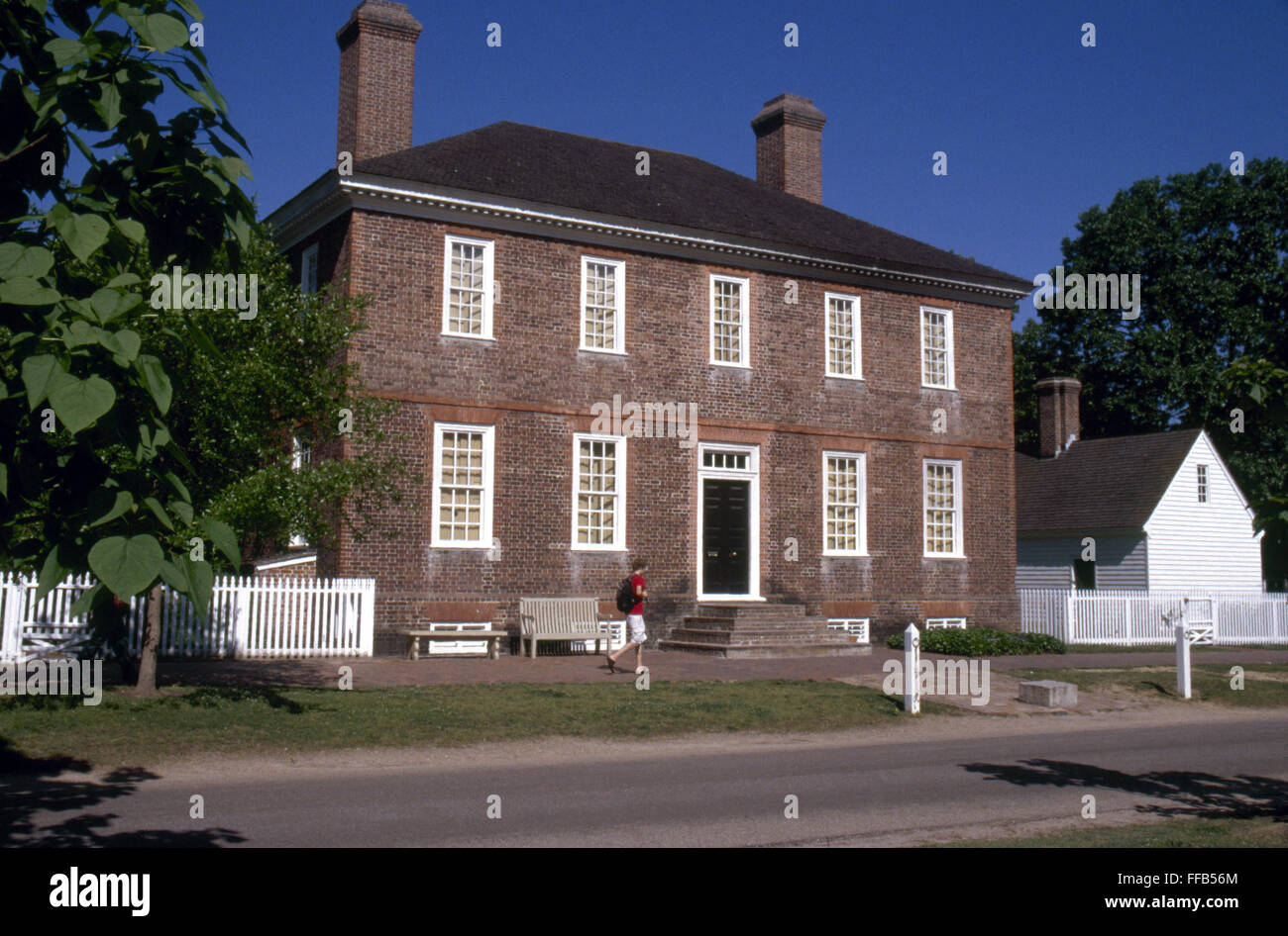 COLONIAL WILLIAMSBURG. /nThe home of George Wythe (1726-1806) at ...