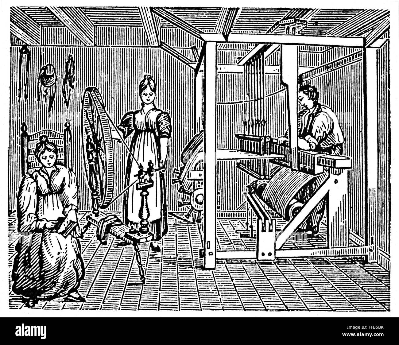 TEXTILE MANUFACTURE. /nThe cottage industry of carding, spinning, and ...