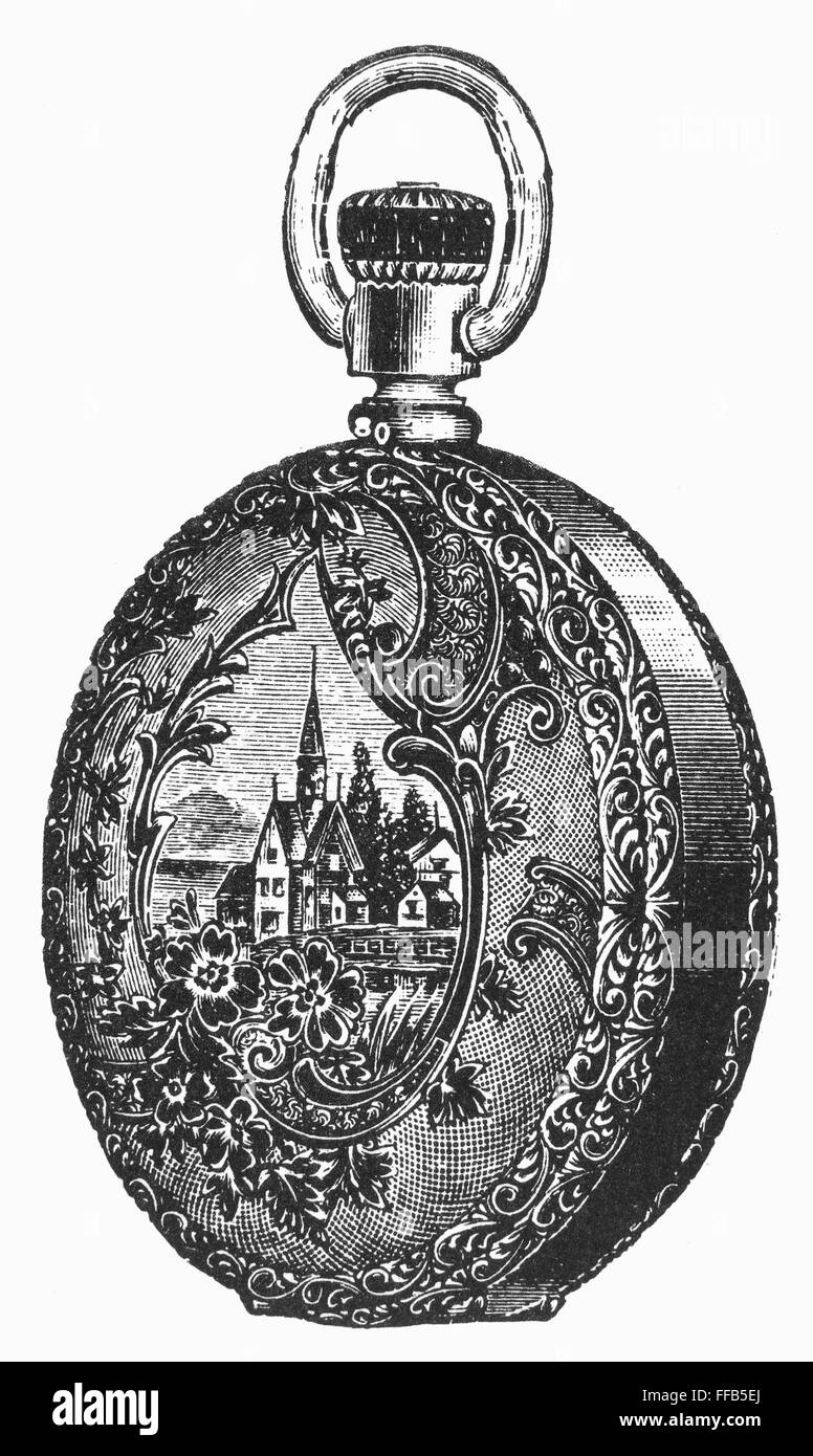 POCKET WATCH, 19th CENTURY. /nDesign for a gold watch back, 19th ...
