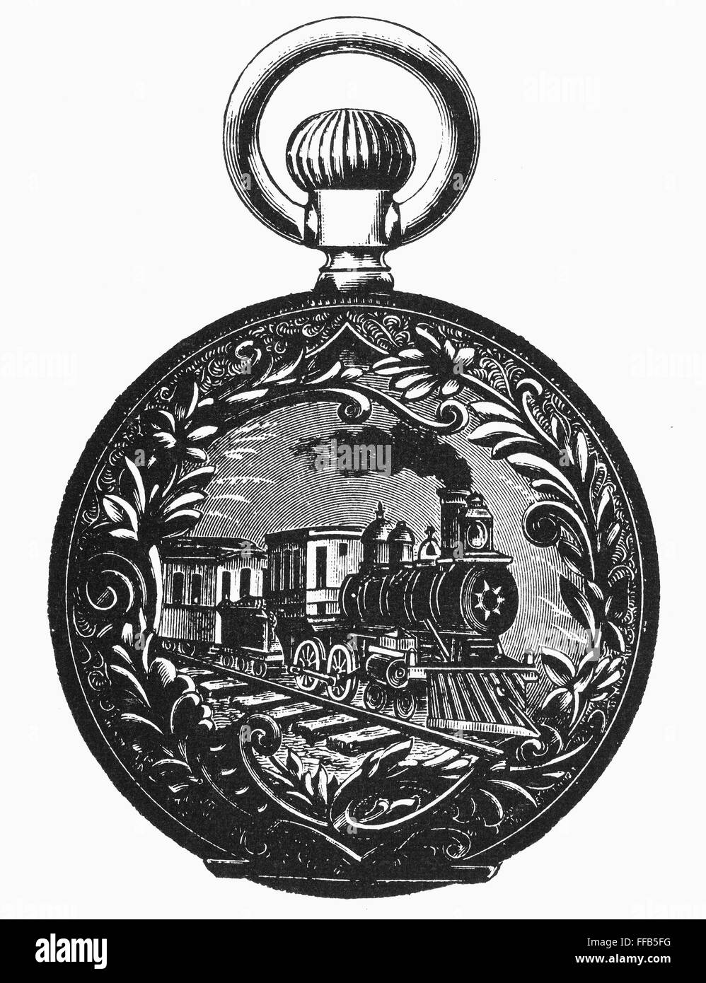 POCKET WATCH, 19th CENTURY. /nDesign for a gold watch back, 19th ...