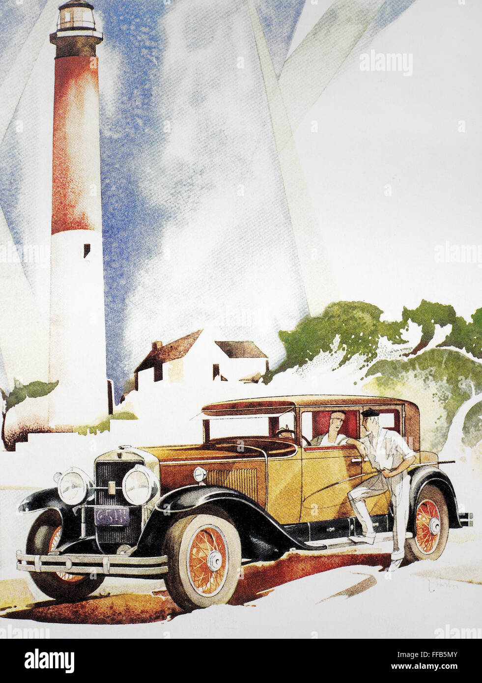 CADILLAC AD, 1929. /nCadillac automobile advertisement, American, 1929 ...