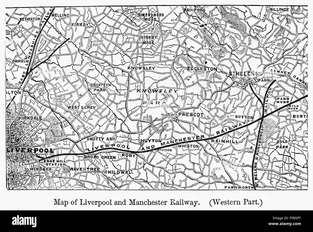 Map liverpool railway hi-res stock photography and images - Alamy