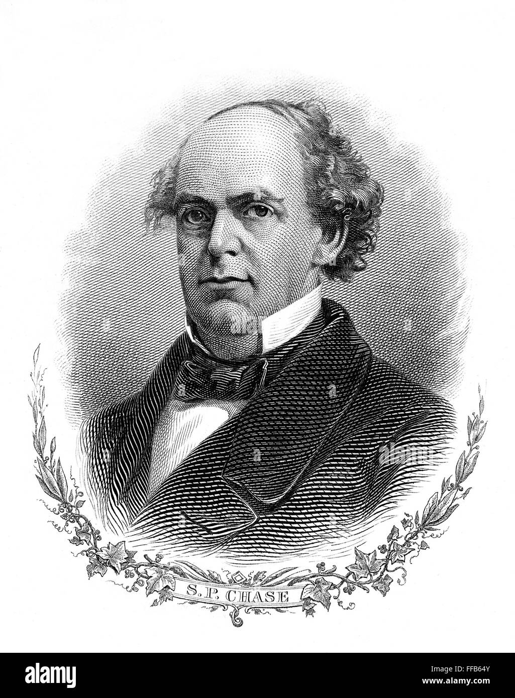 SALMON PORTLAND CHASE /n(1808-1873). Chief Justice of the United States ...