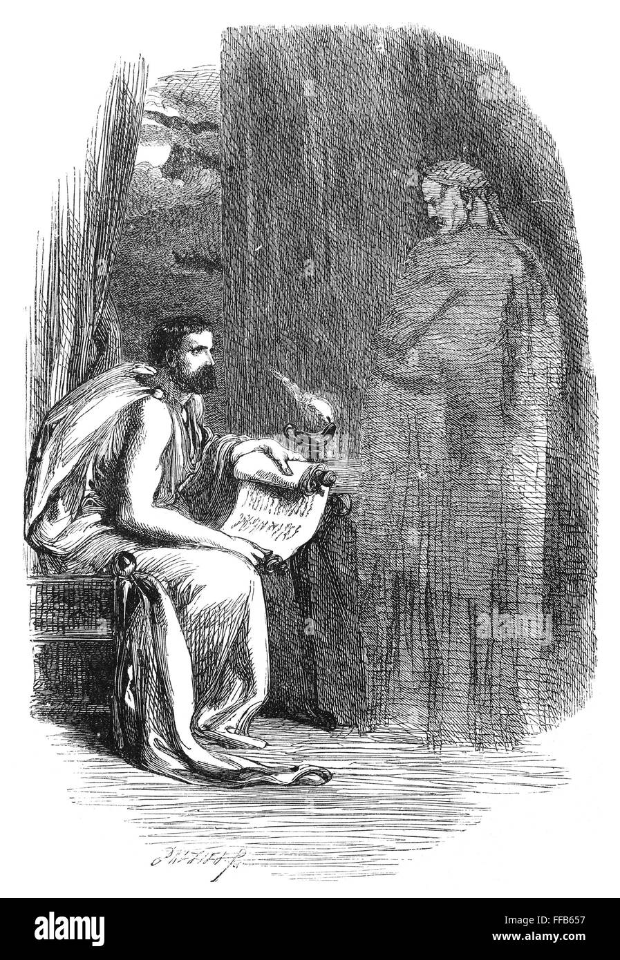 Shakespeare Julius Caesar Nthe Ghost Of Caesar Appears Before Brutus
