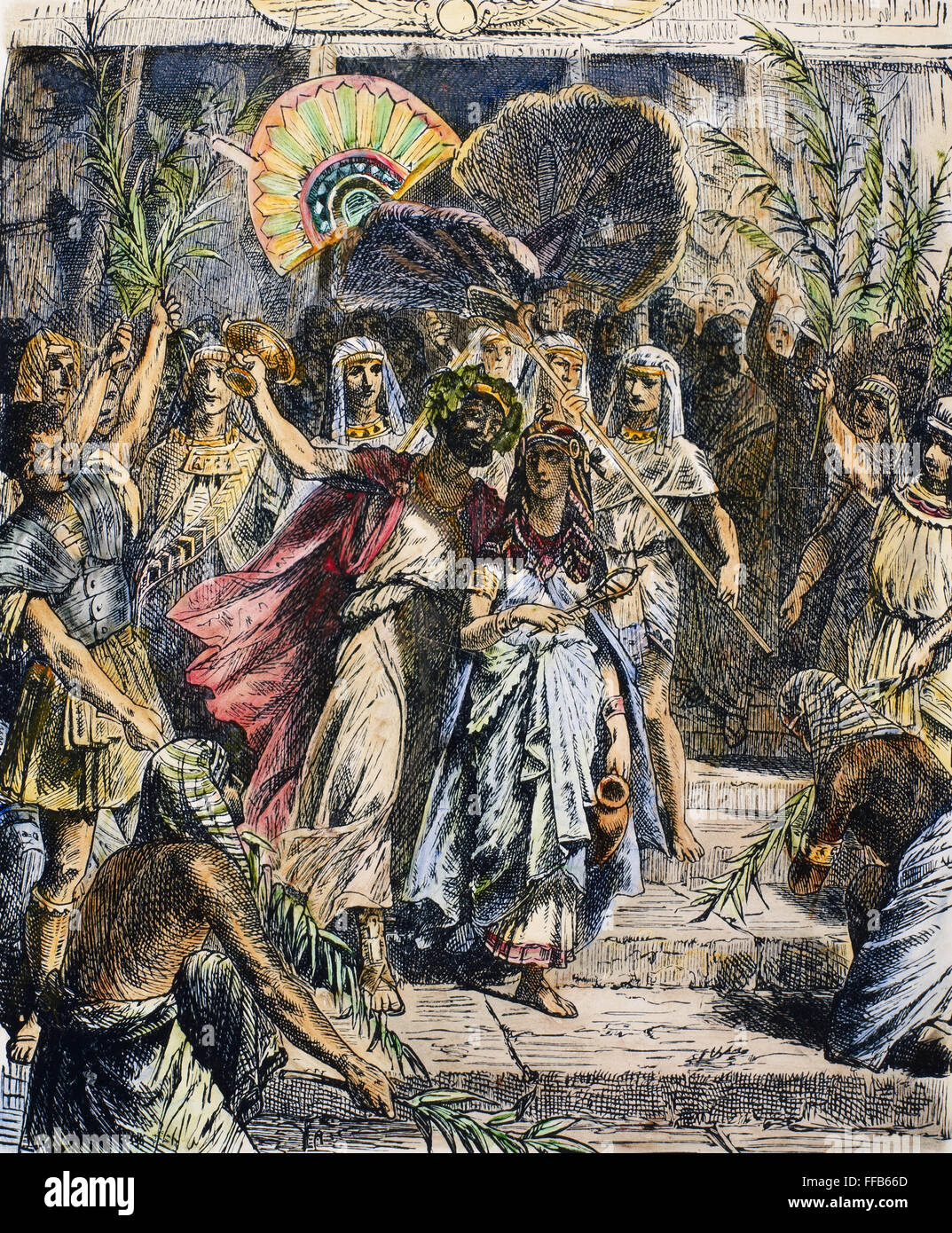 MARC ANTONY & CLEOPATRA. /nCleopatra VII and Marcus Antonius depicted ...