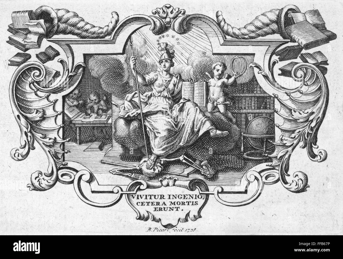 PRINTING: ALLEGORY, 1728. /nCopper engraving, 1728, by Bernard Picart ...