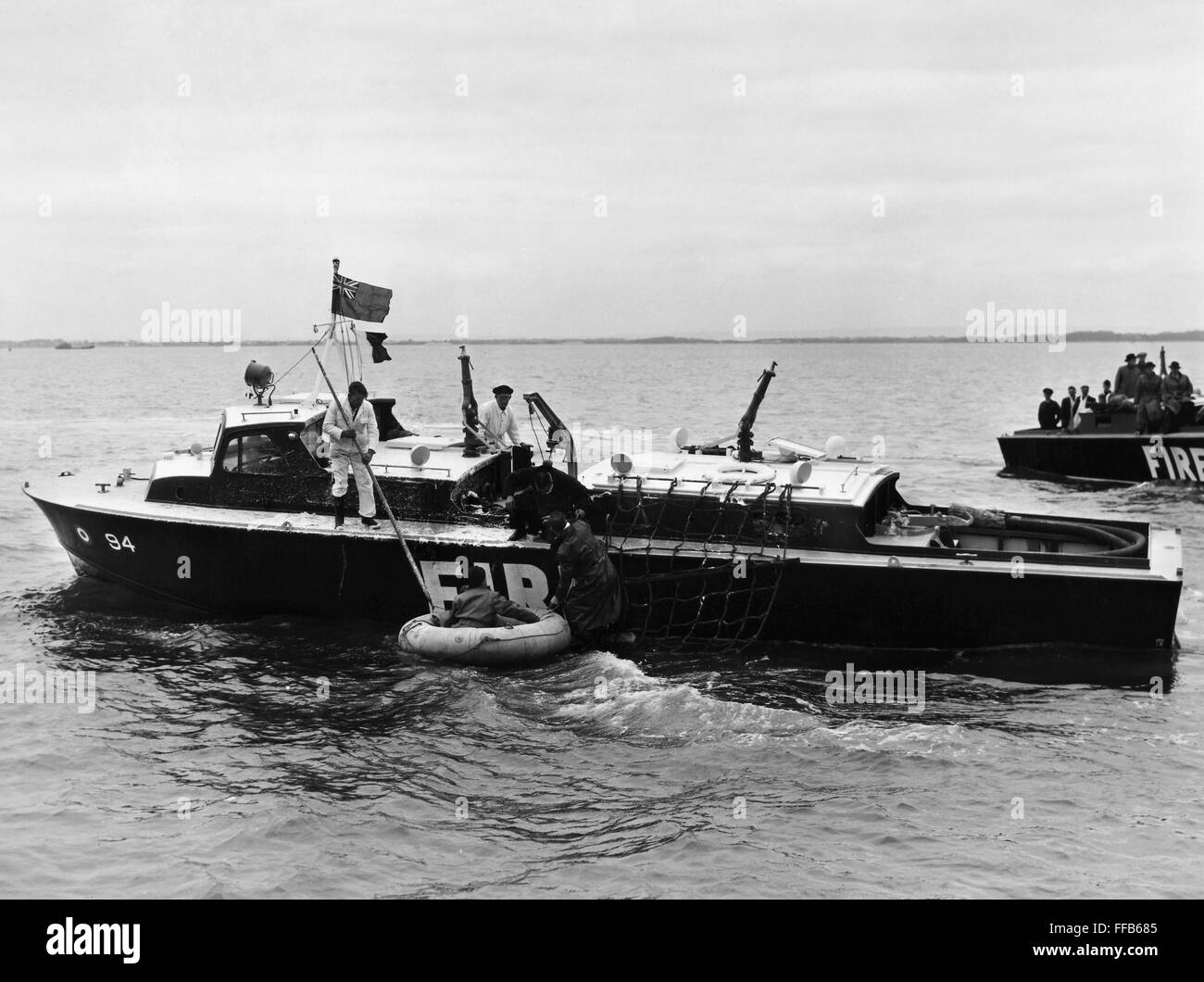 AIR-SEA RESCUE, 1950s. /nA British air-sea rescue launch rescuing a ...
