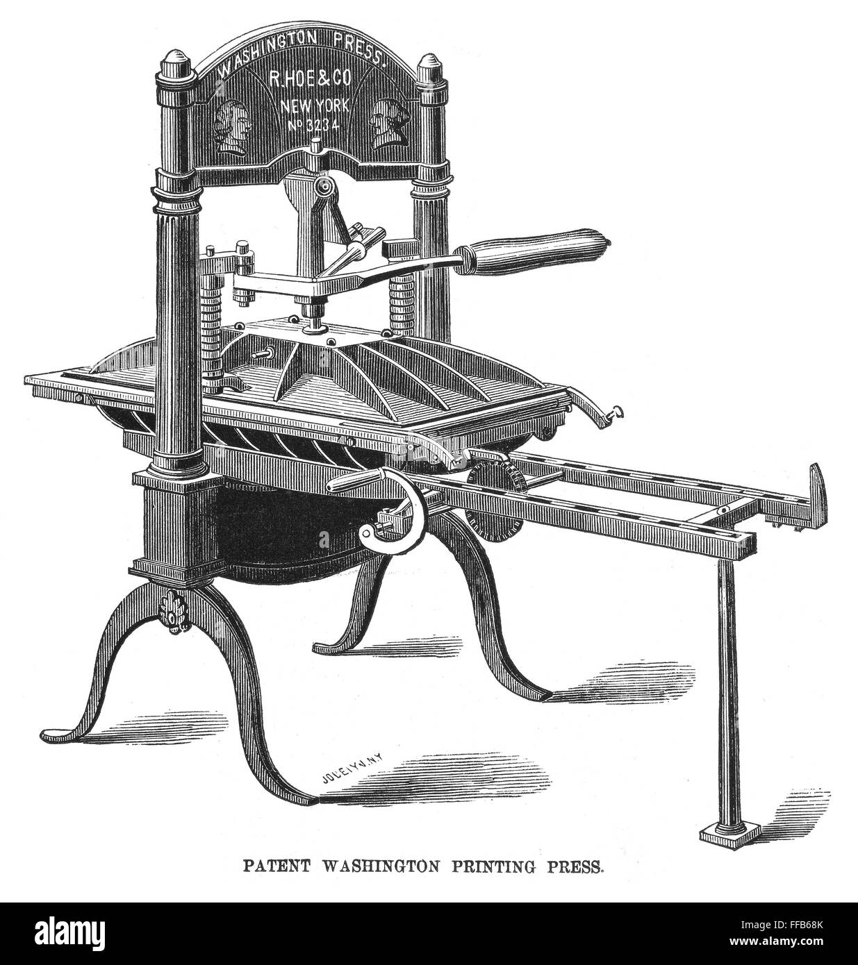 Hand printing press hi-res stock photography and images - Alamy