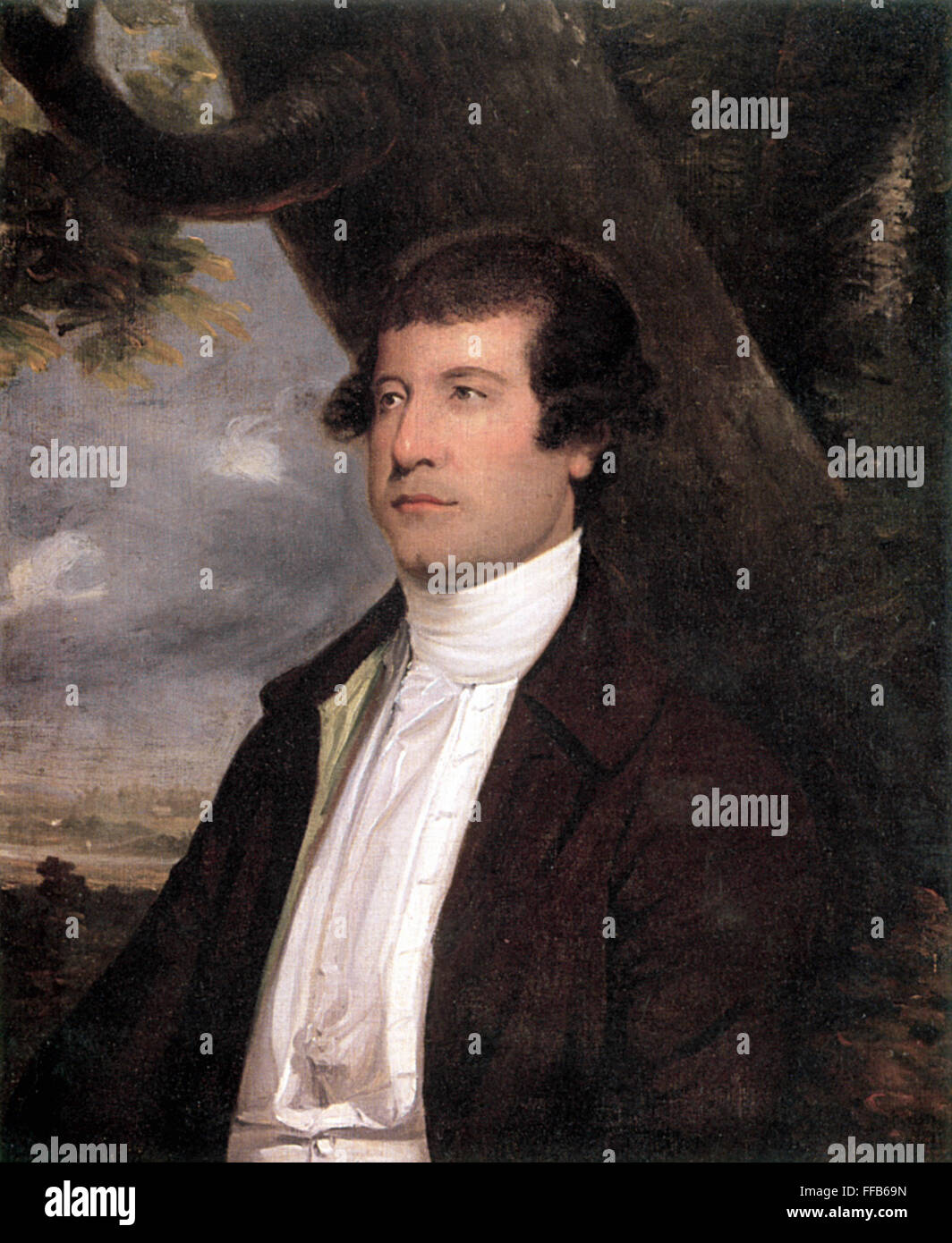 EDMUND RANDOLPH (1753-1813). /nAmerican statesman. Oil on canvas, 1787 ...