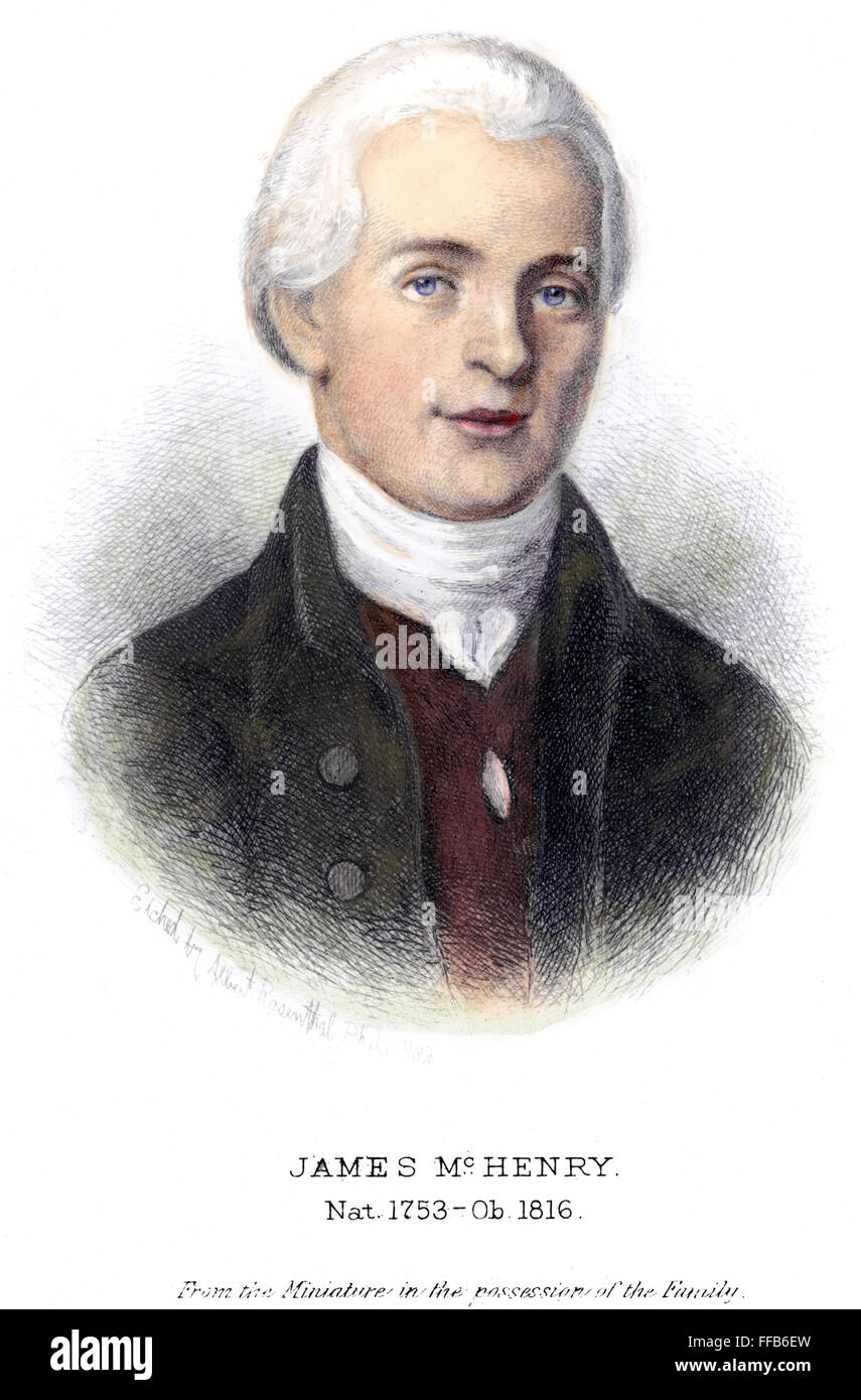 JAMES McHENRY (1753-1816). /nAmerican (Irish-born) Revolutionary ... JAMES McHENRY (1753-1816). /nAmerican (Irish-born) Revolutionary ...