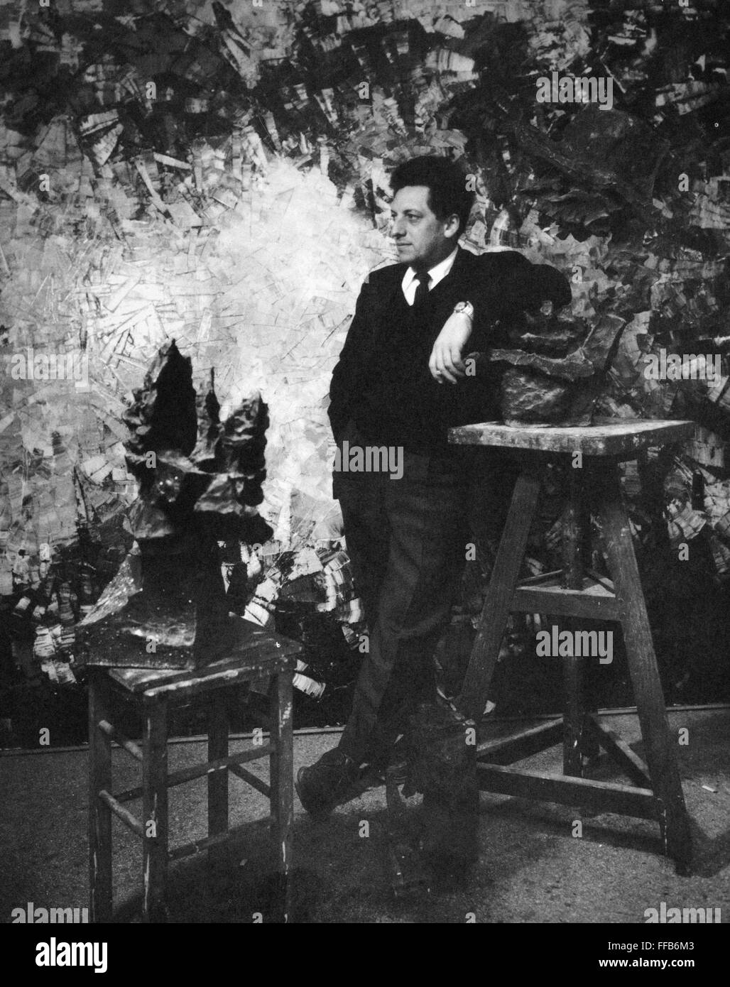 JEAN-PAUL RIOPELLE /n(1923-2002). Canadian painter and sculptor ...