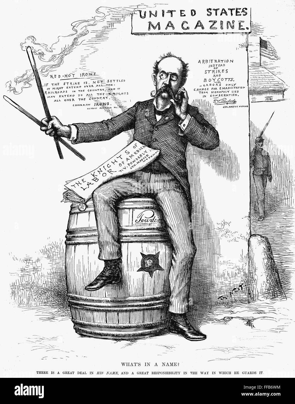 TERENCE VINCENT POWDERLY /n(1849-1924). American labor leader. 'What's ...