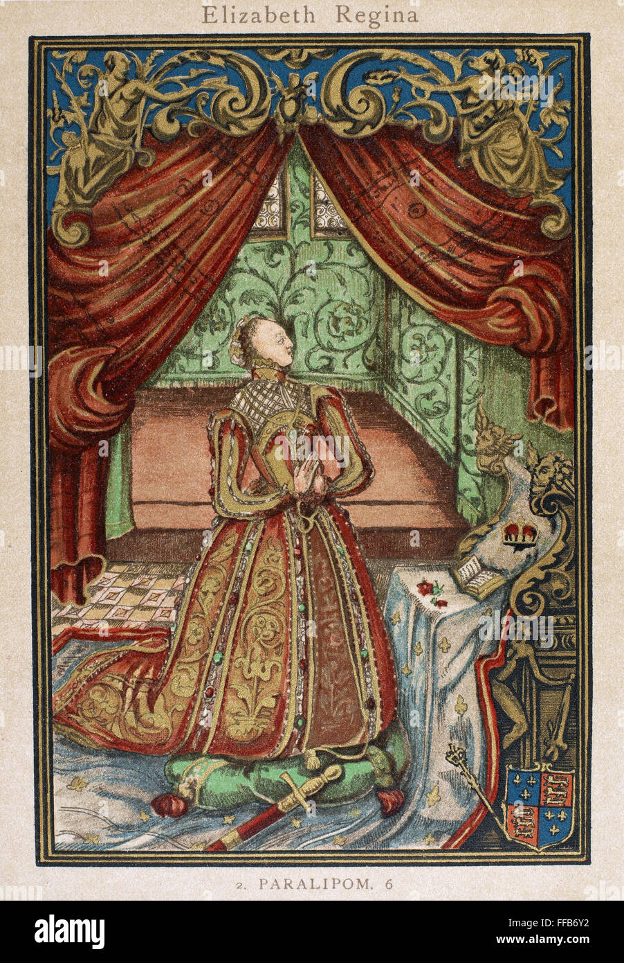 ELIZABETH I (1533-1603). /nQueen of England and Ireland, 1558-1603 ...