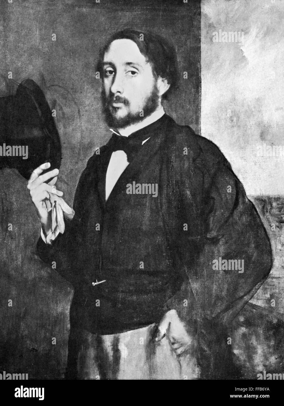 EDGAR DEGAS (1834-1917). /nFrench Impressionist painter. Self-portrait ...