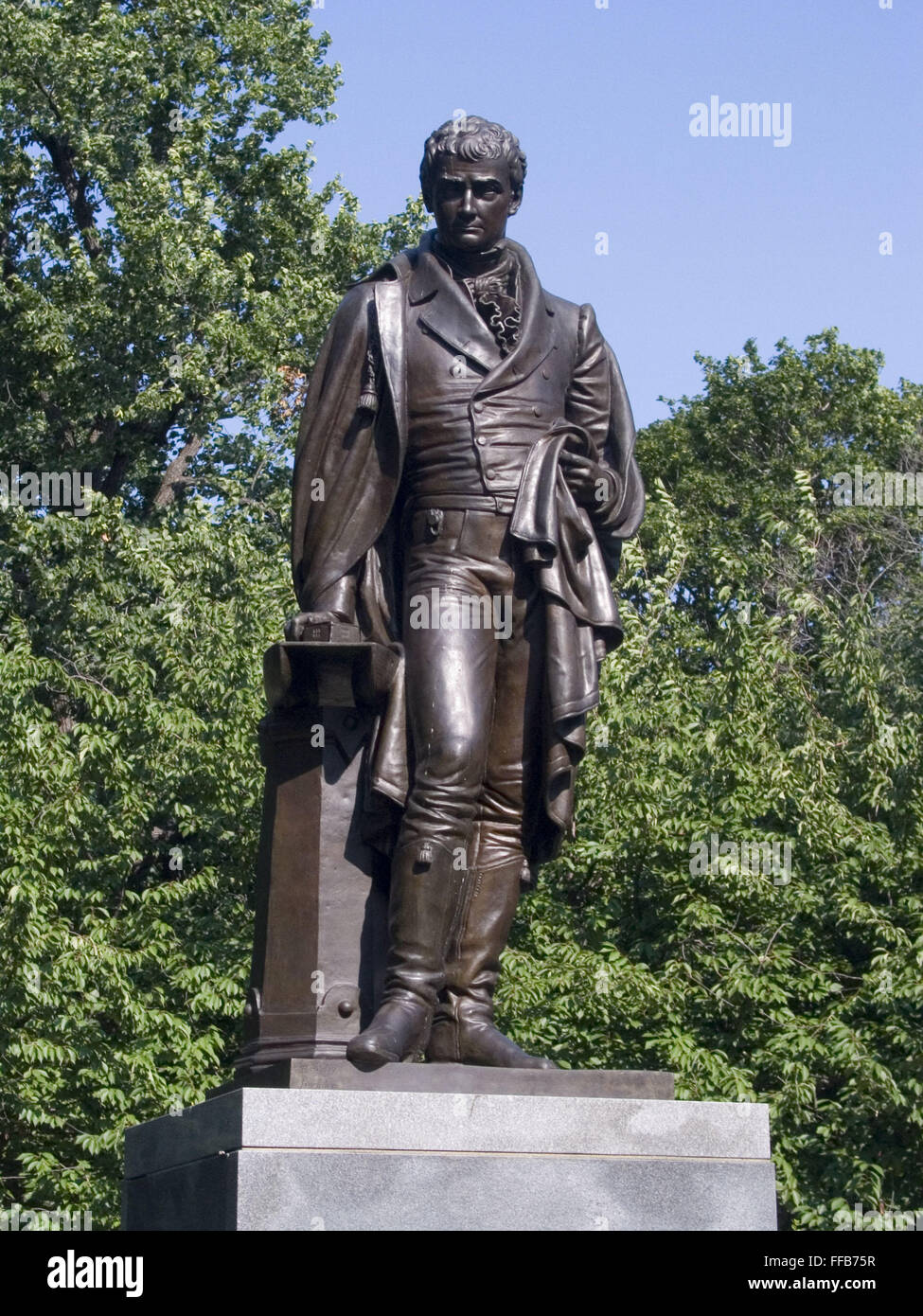 ROBERT FULTON (1765-1815). /nAmerican engineer and inventor. Bronze ...