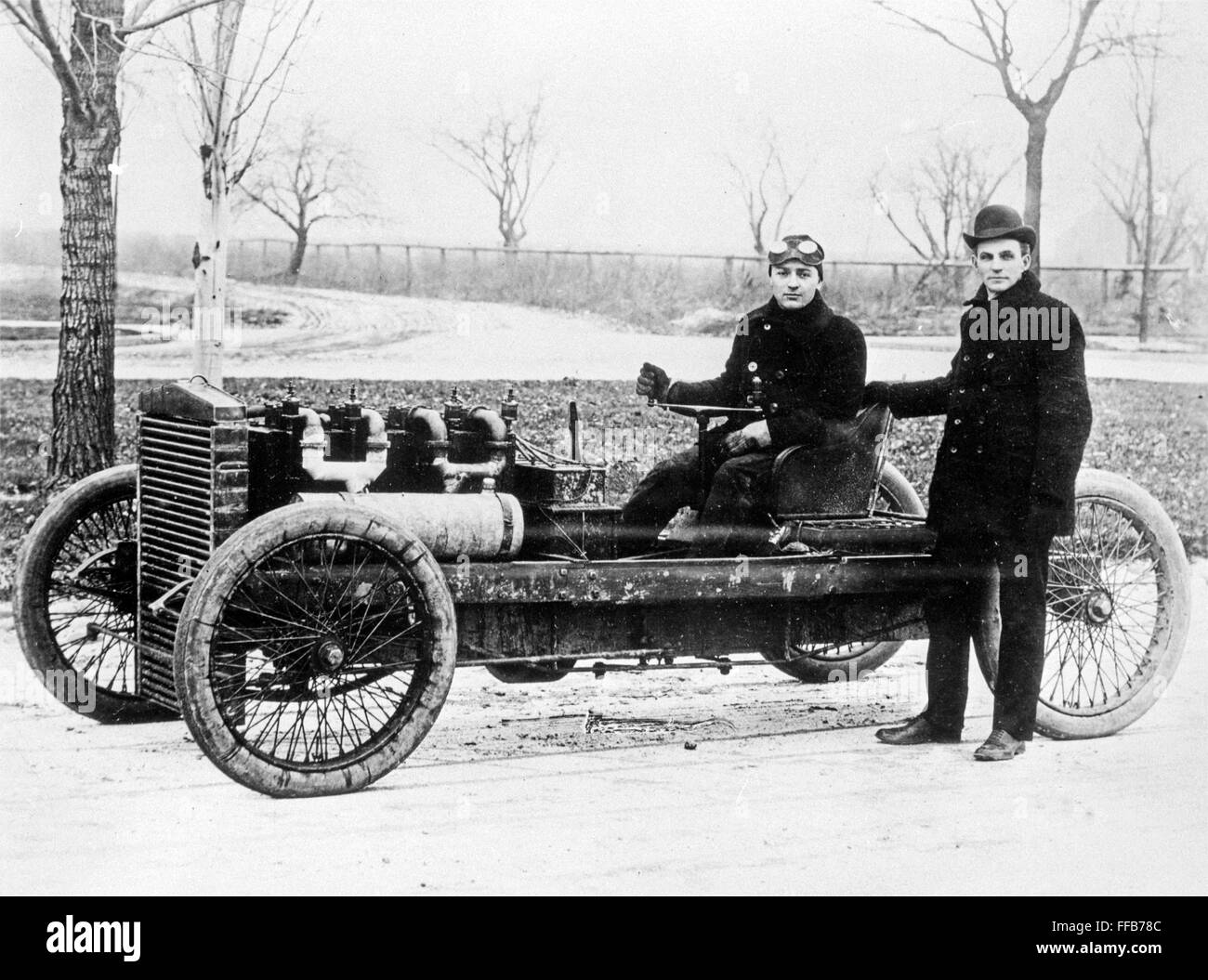 OLDFIELD & FORD, 1902. /nBarney Oldfield, Henry Ford and the 999 Racer ...
