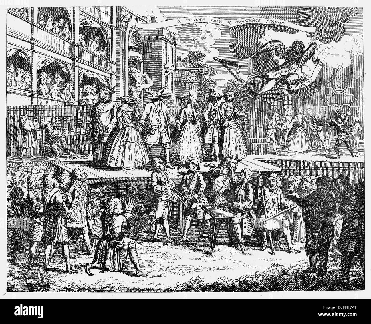 HOGARTH: BEGGAR'S OPERA. /nEngraving after William Hogarth Stock Photo ...