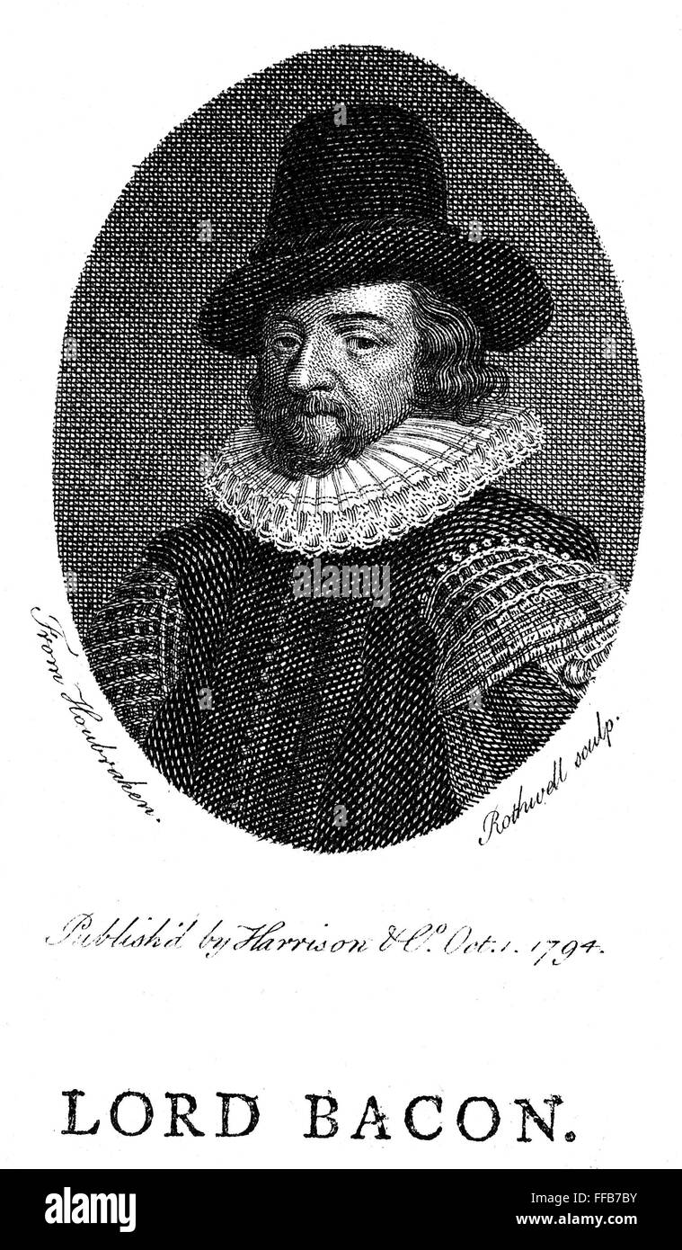 FRANCIS BACON (1561-1626). /n1st Baron Verulam and Viscount St. Albans ...
